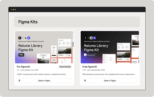 The world's largest collection of Figma components for web design | Figma Library